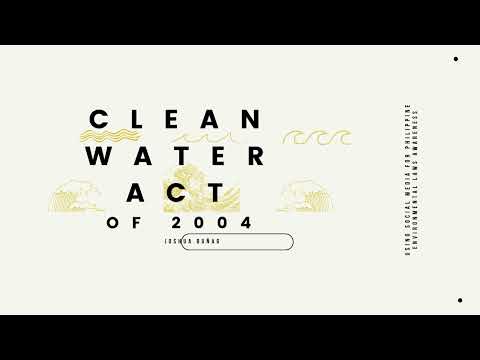 STS 1 RA 9275 Clean Water Act of 2004