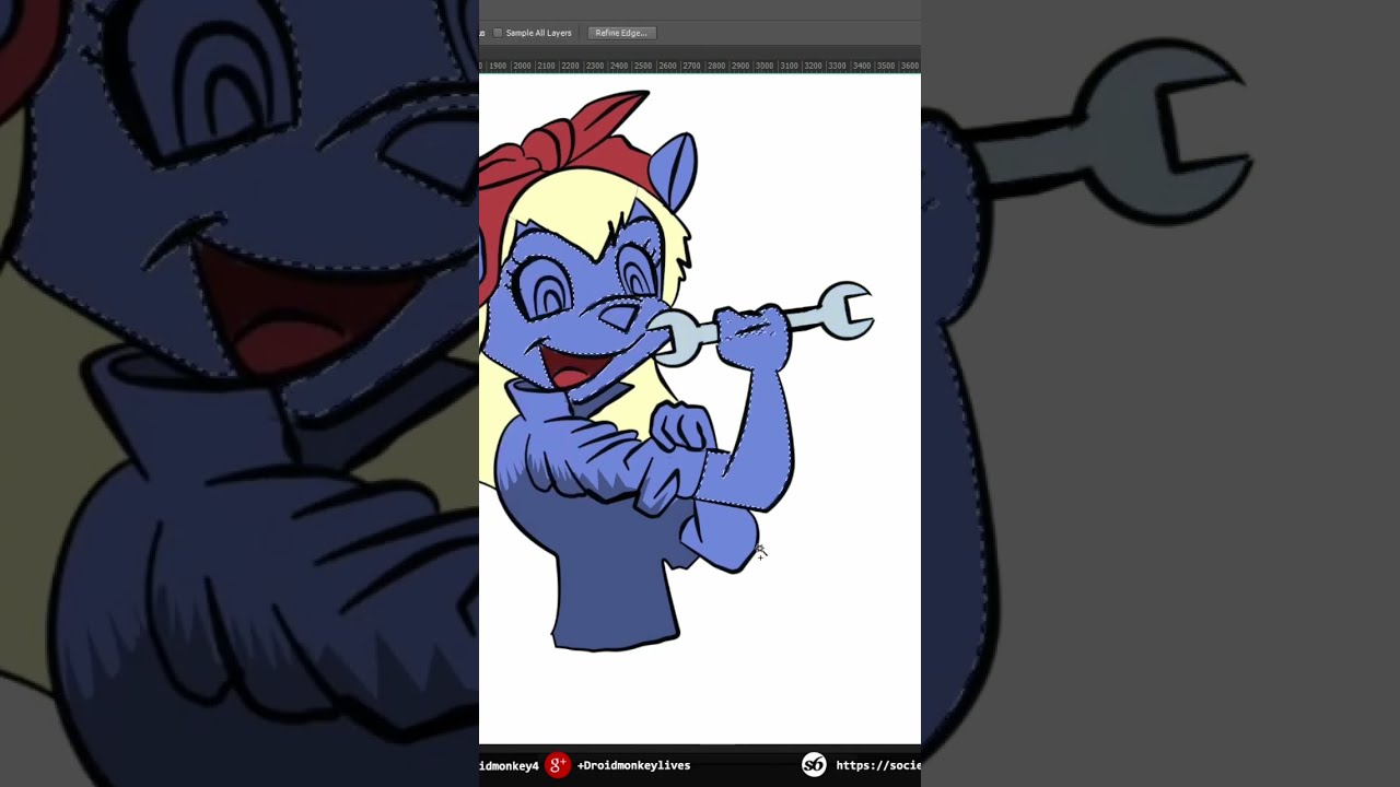 A CLIP OF GADGET FROM RESCUE RANGERS SPEED DRAWING #shorts | DROIDMONKEY
