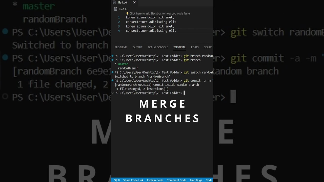 Git Branch and Merge!