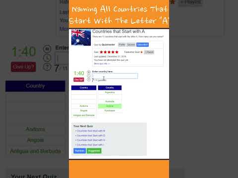 How Many Countries Start with 'A'? ππ¦ | A-Z Geography Challenge #shorts #quiz #geography