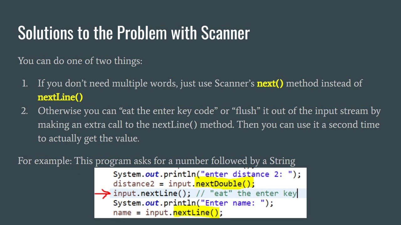 Java - Potential Problem with Scanner - Mixing Numeric and Text Input