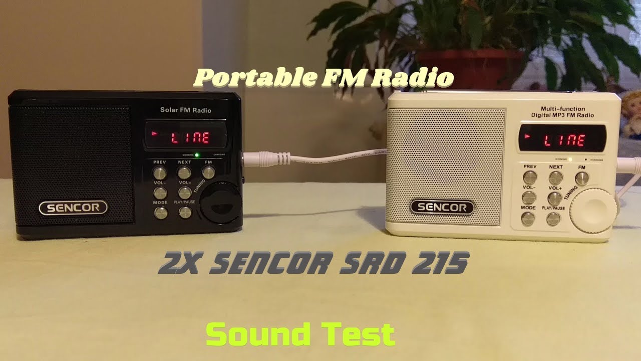 Sencor SRD 215 - Portable FM Radio - Sound test 📻 🔊