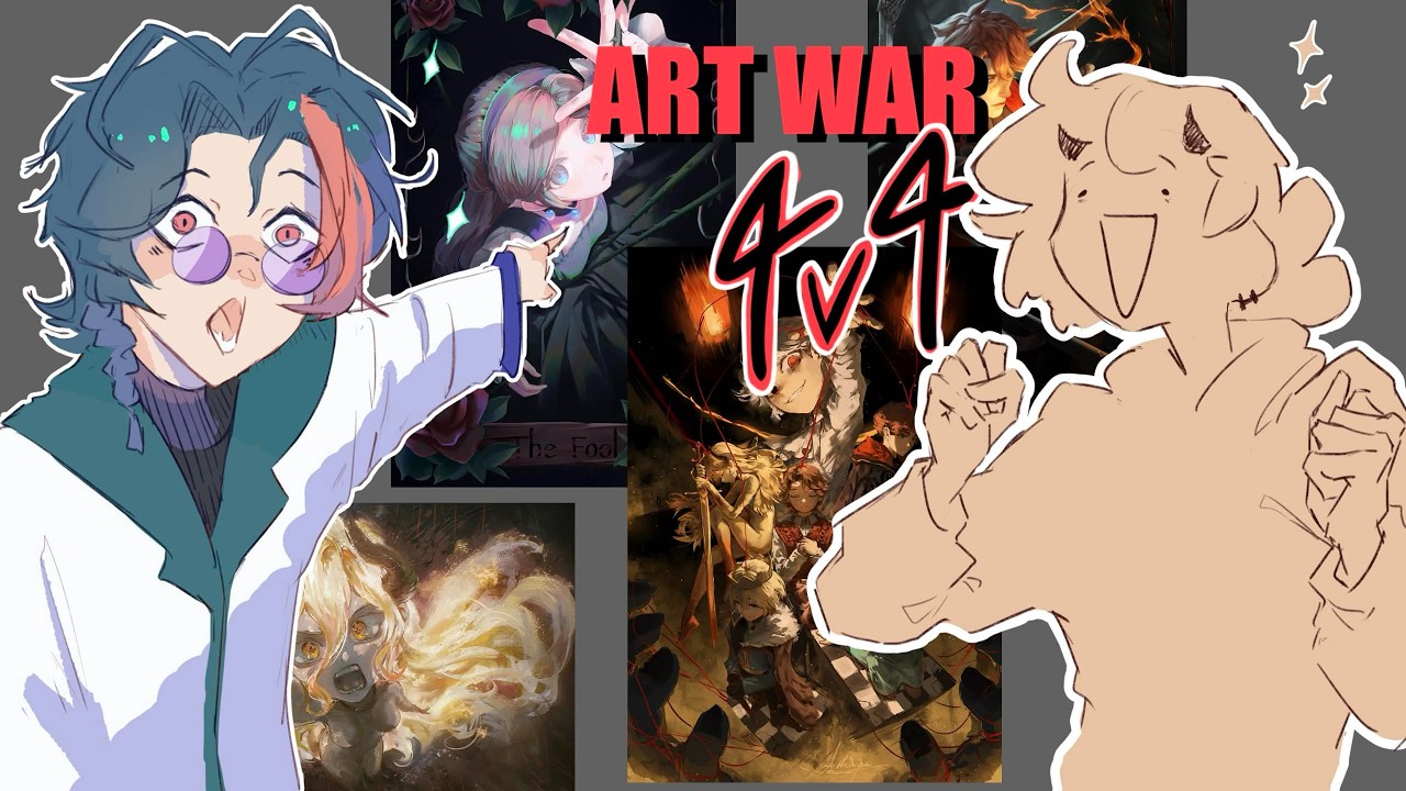 I Hosted A 4v4 Team Art Competition ft. @Bluebescuits ​