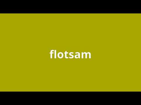 what is the meaning of flotsam
