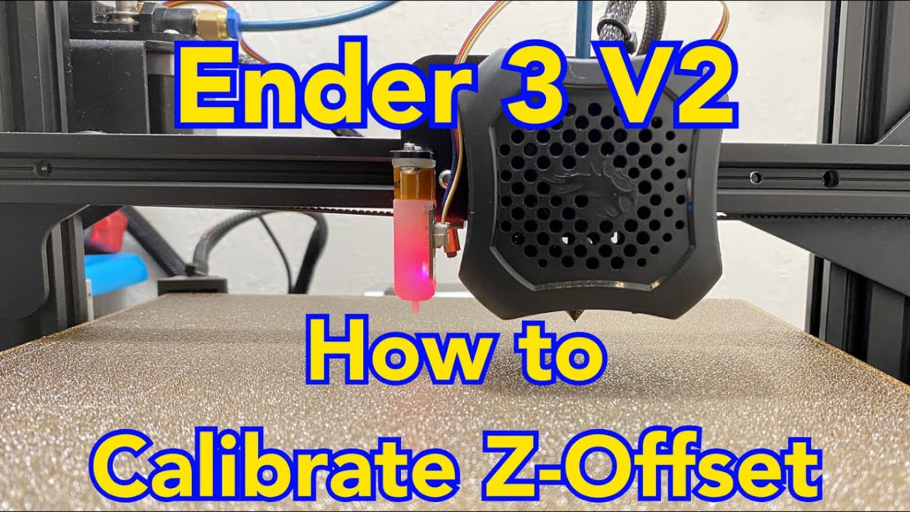 Ender 3 V2 3D Printer, How to Calibrate Z Offset for BLTouch V3.1