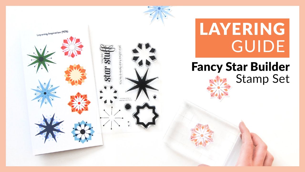 How to Layer the Stunning Geometric Designs in Fancy Star Builder Stamp Set
