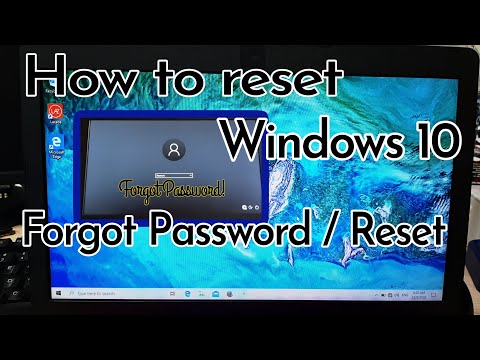 How to reset Windows 10 - Forgot Password - Factory Reset