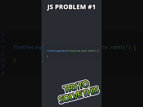 Find the longest word! #coding #javascript #challenge