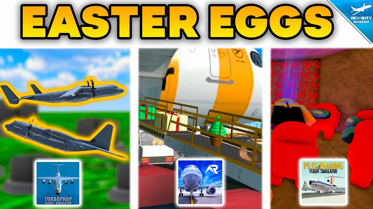 EASTER EGGS In FLIGHT SIMS - TFS, RFS | MSFS, PTFS