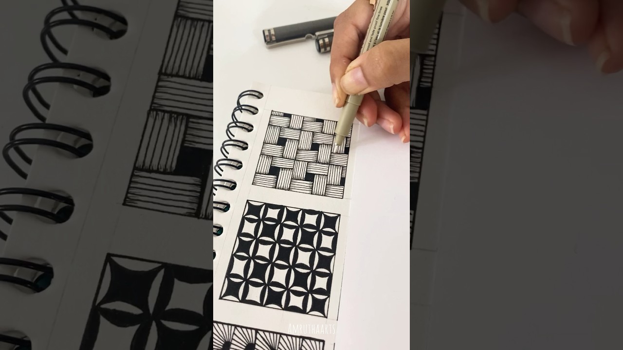 Zentangle pattern ✨ #art #drawing #zentagle #mandala #zentanglelovers #zentanglepatterntutorials