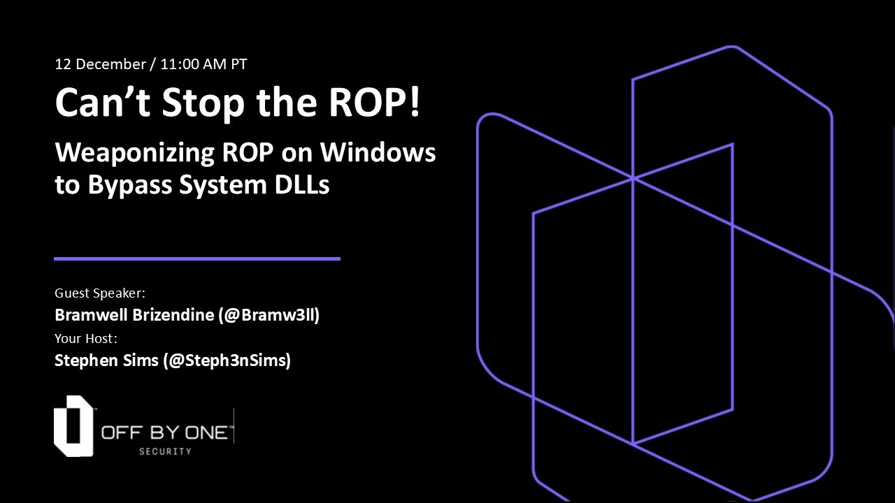 Can't Stop the ROP: Weaponizing ROP on Windows to Bypass System DLLs