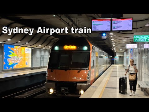 Sydney Airport train to city