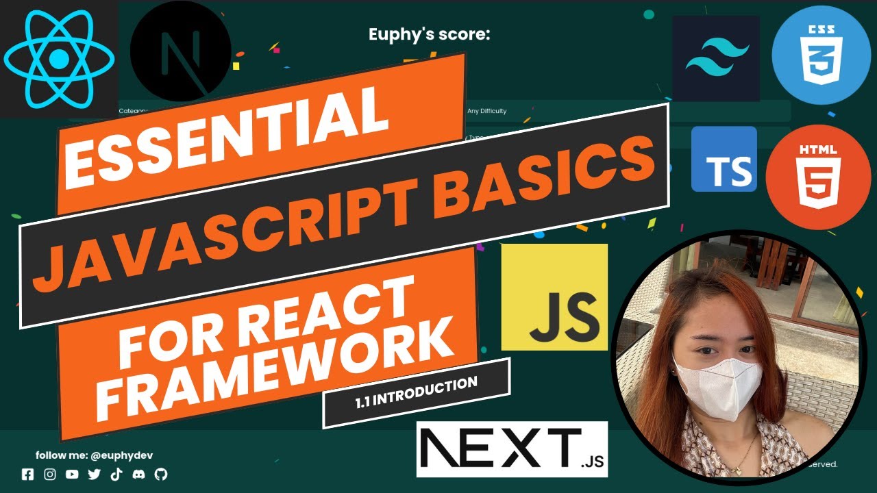 Essential JavaScript Basics for React Framework | Filipino / Tagalog Tutorial 2024 | euphydev