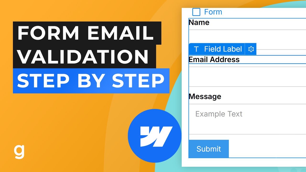 How to Add Form Email Validation in Webflow | EASY