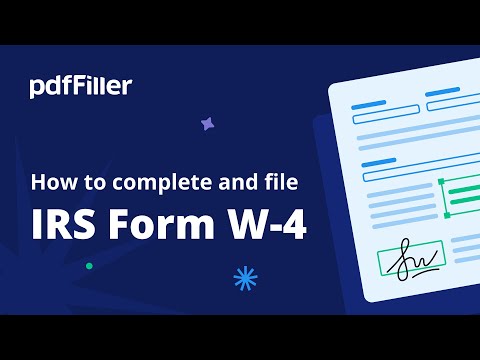 How to Fill Out a W-4 Tax Form?