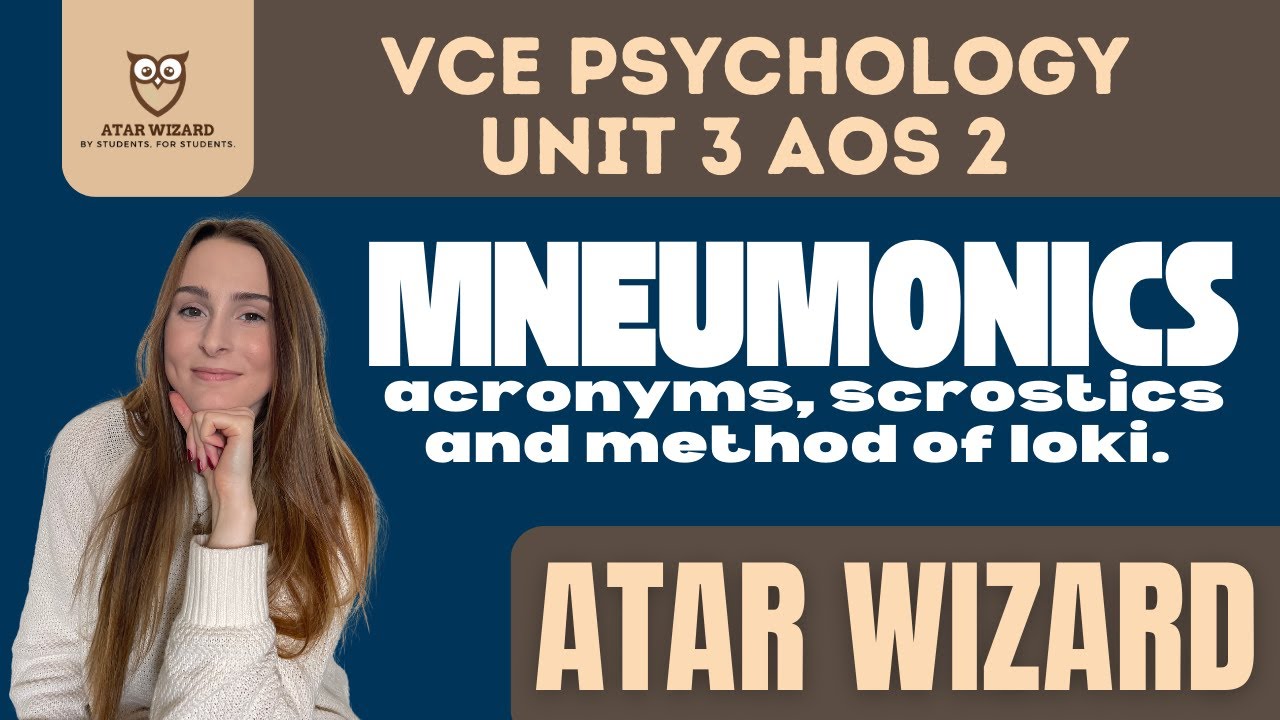 VCE Psychology Unit 3 AOS 2, Mneumonics