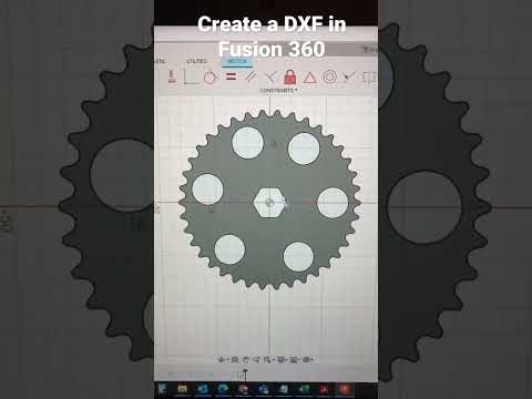 Create a DXF file in Fusion 360 for laser, plasma, CNC cutting #fabrication #fusion360 #engineering