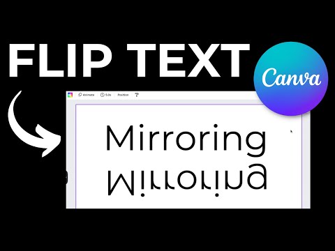 How to Flip Text In Canva Tutorial (Mirroring Text + Flipping Vertically & Horizontally)