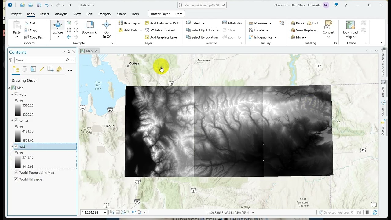 Batch Processing: Project Raster