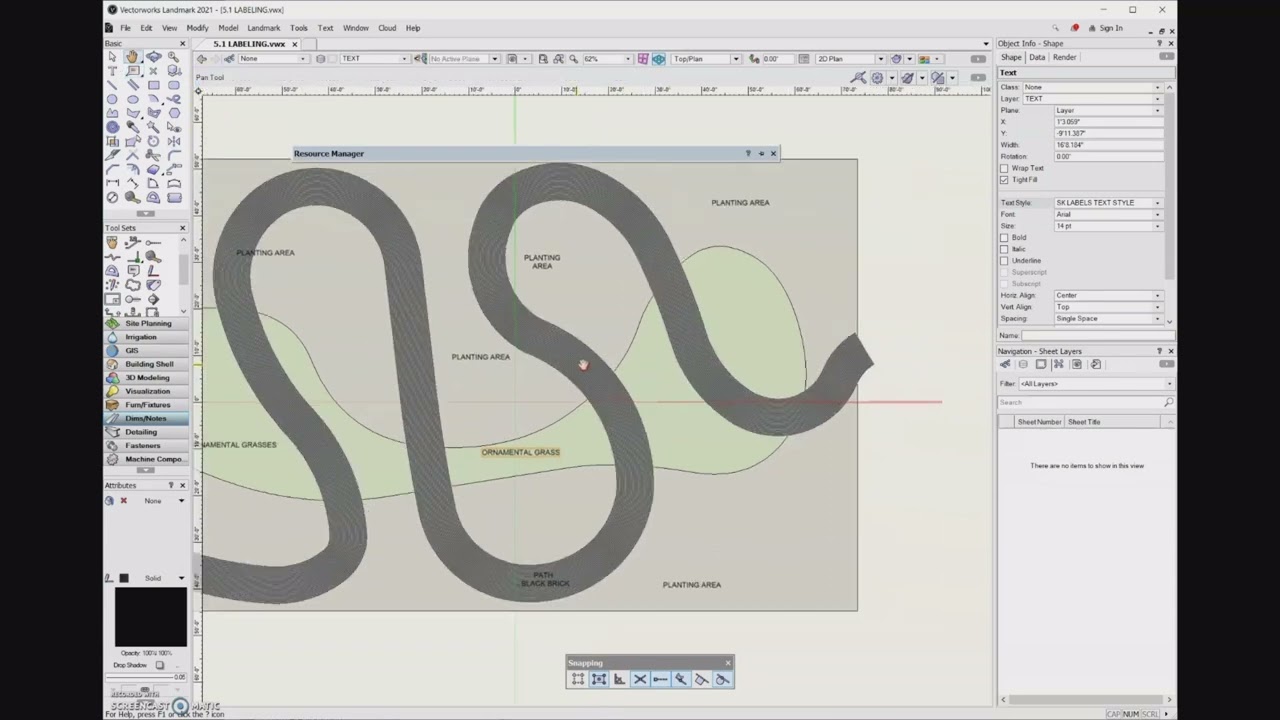 5.1d Callout tool - Vectorworks 2023