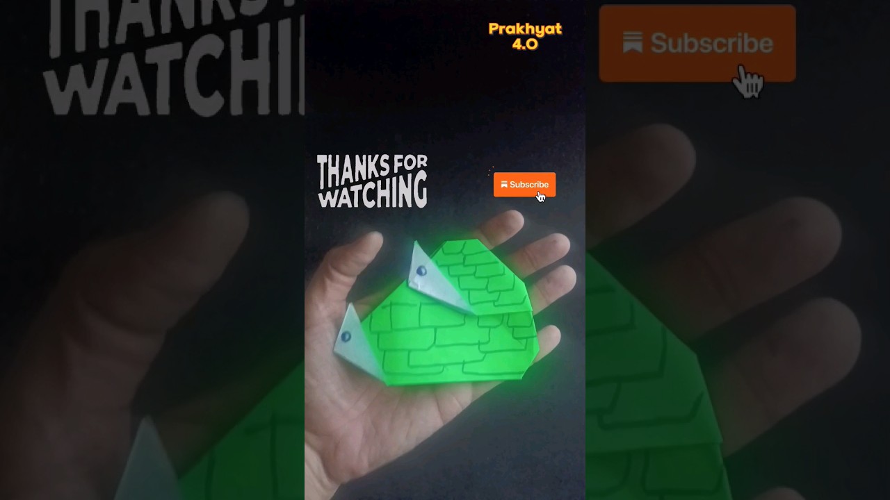 Origami diy : Tortoise on back of turtle making with paper folding || #art #craft #trending #viral