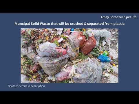 The Future of Municipal Solid Waste Management | MSW Organic Waste Crusher System | Amey Engineers