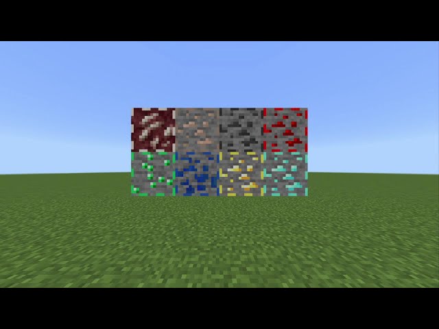 Animated Classic Ore Outlines (Bedrock) Minecraft Texture Pack