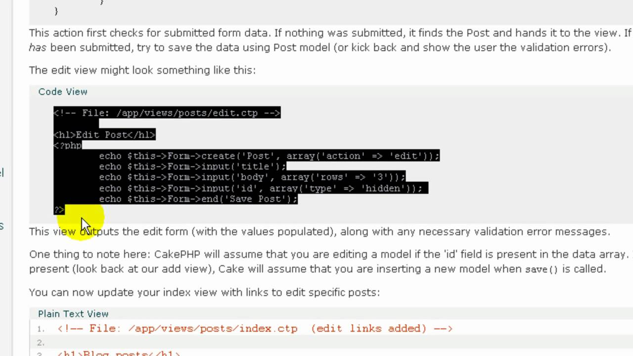Cakephp Tutorial 12 - Blog tutorial part 12 HU