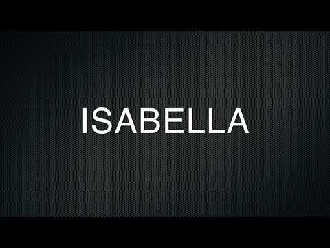 How to Pronounce Isabella