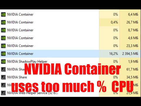 Fix NVIDIA Container uses lot of CPU % (SOLUTION)