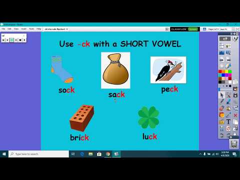 Phonics Lesson - k, ke, ck