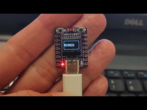 ESP32-C3 board with embedded OLED display