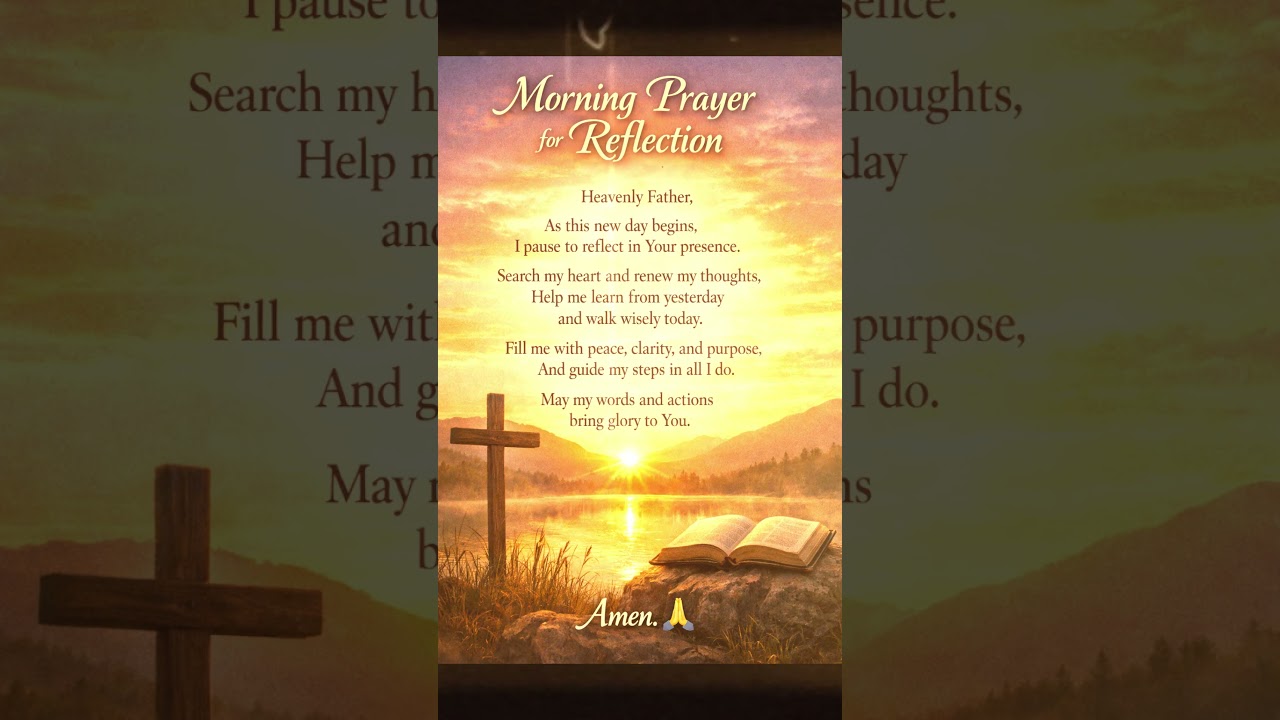 Doa pagi untuk refleksi