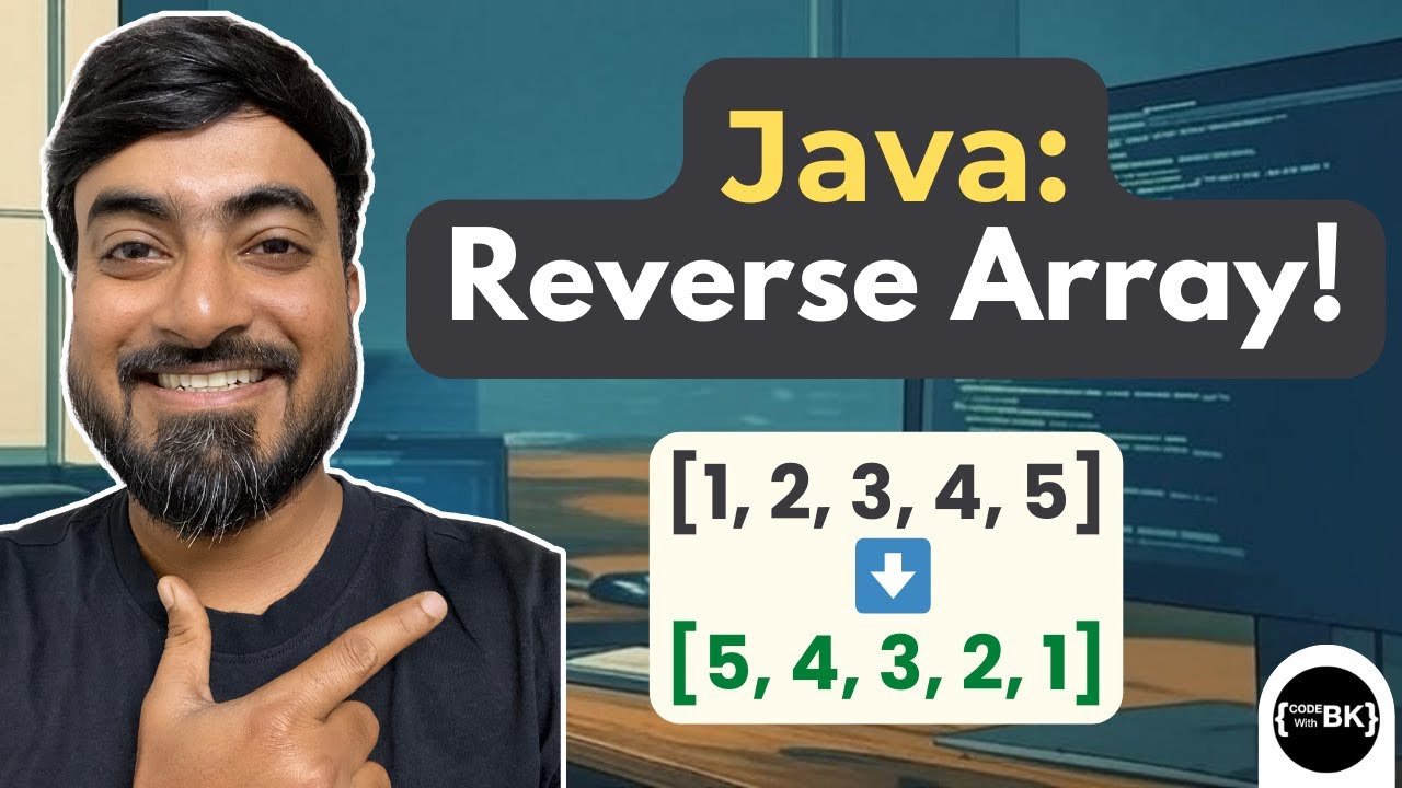 Java Program to Reverse an Array Using Loops