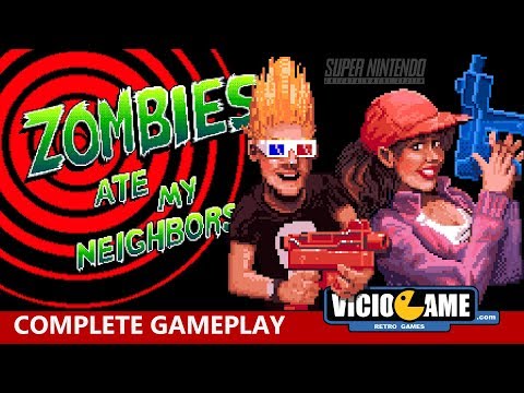 🎮 Zombies Ate My Neighbors (SNES) Complete Gameplay – VICIOGAME