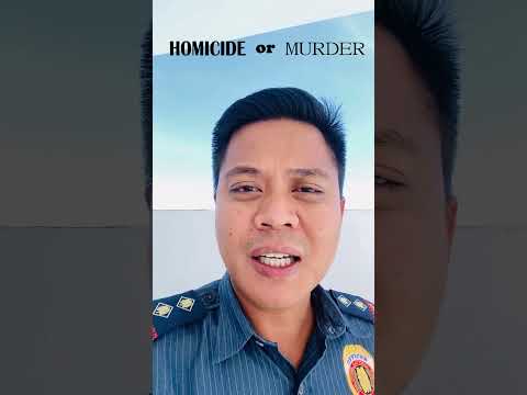 Homicide or Murder?