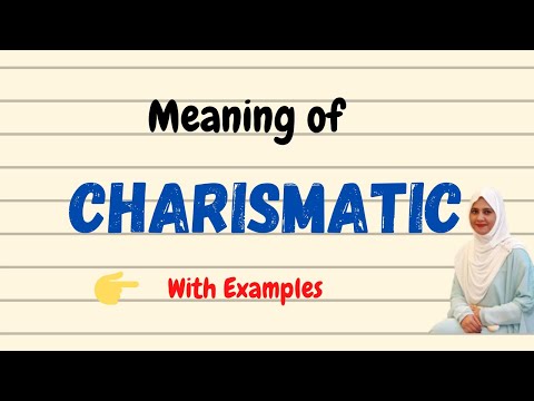 Daily vocabulary | Charismatic Meaning | Vocabgram