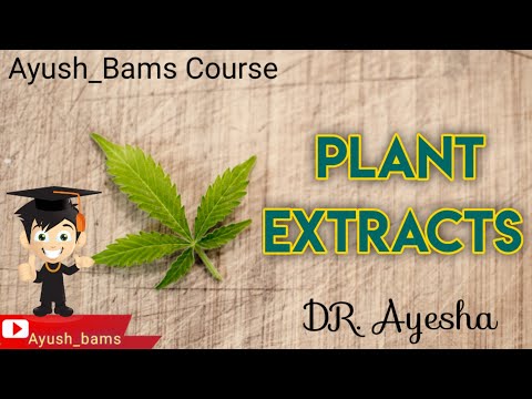 Plant Extracts || Dravyaguna || Pharmacology || Paper -1