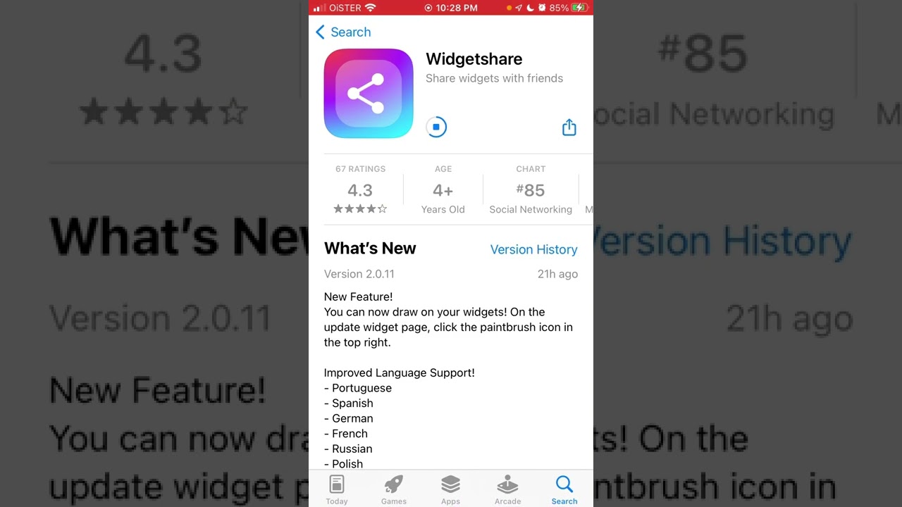How to UPDATE WIDGETSHARE APP?