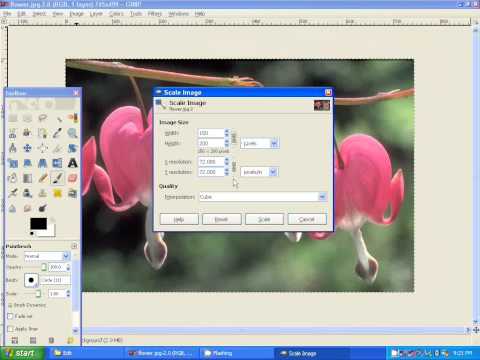 Altering the KB of Images with GIMP