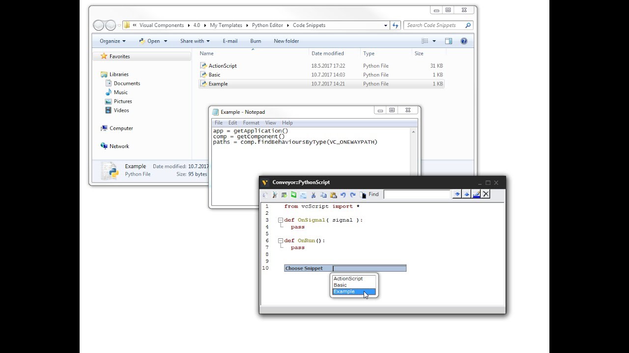 Create and Edit Snippets
