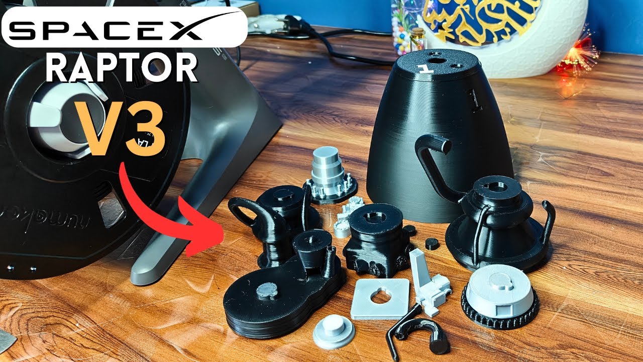 SpaceX Raptor Engine 3D Printed part
