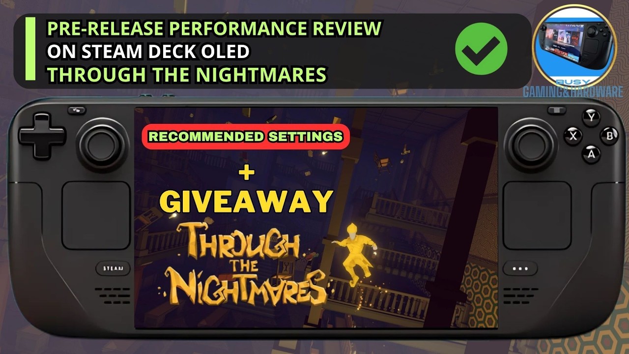 Through the Nightmares Steam Deck OLED | Game Giveaway | Amazing Platformer | Performance Review