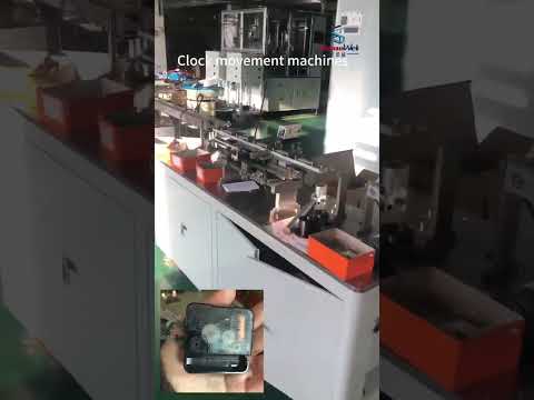 Clock Movements Assembly Machine #machine #automation #clockmovement #clock #factory #automatic