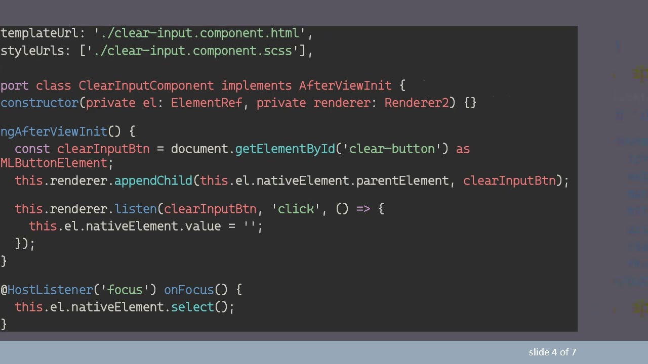Creating a Clear Button Component in Angular: A Reusable Directive