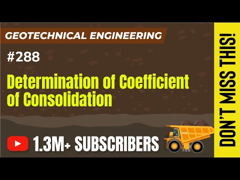 Determination of Coefficient of Consolidation - Consolidation ...