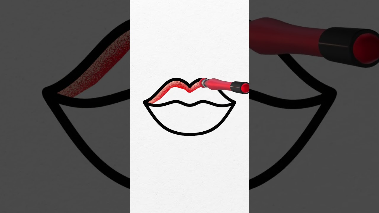 How to Draw Lips ✏️ Easy Drawing Tutorial 🎨 #Art #Drawing #HowToDrawLips #artforkids