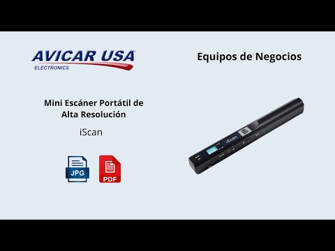 Escáner Portátil iScan - Archivos JPG & PDF