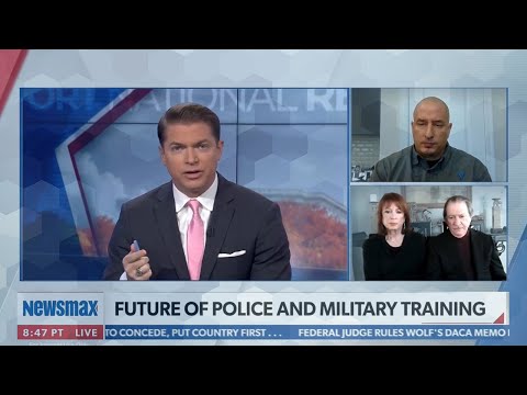 VirTra | Newsmax TV talks DEFUNDING THE POLICE to our Director of Training and Curriculum Lon Bartel
