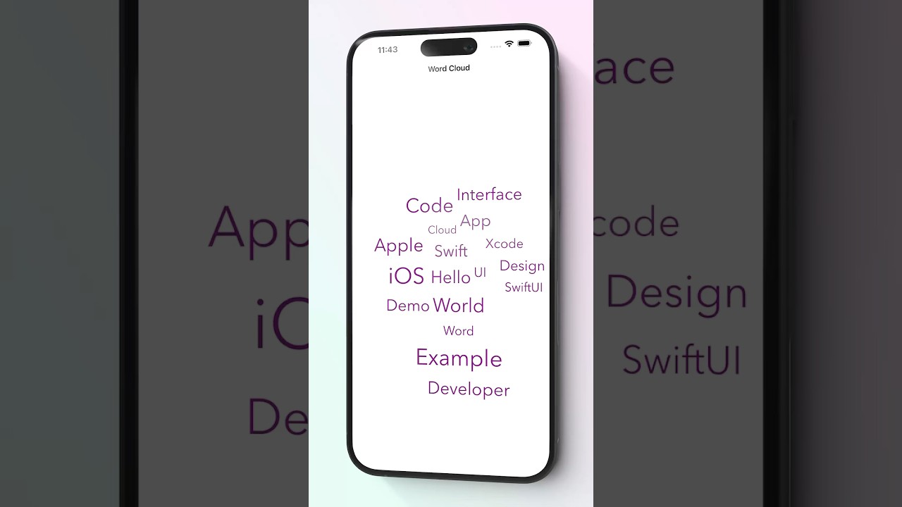 SwiftUI Word Cloud Generator 🔥👀